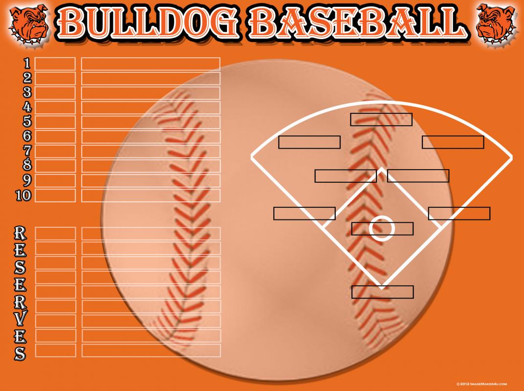 Printable Baseball Lineup Sheet Printable Blank World