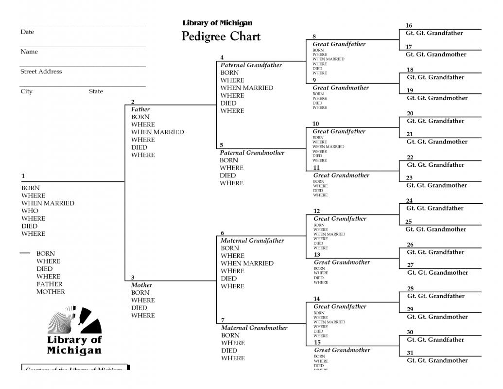 Free Blank Dog Pedigree Template Printable Templates