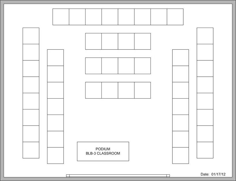 Blank Seating Chart Template Business
