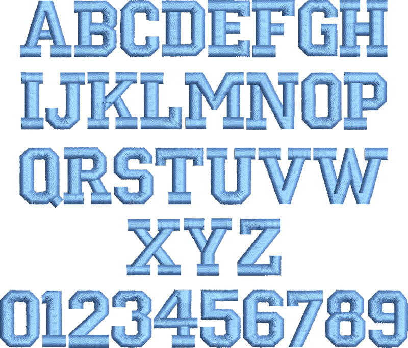 Block Letter Font Template Business