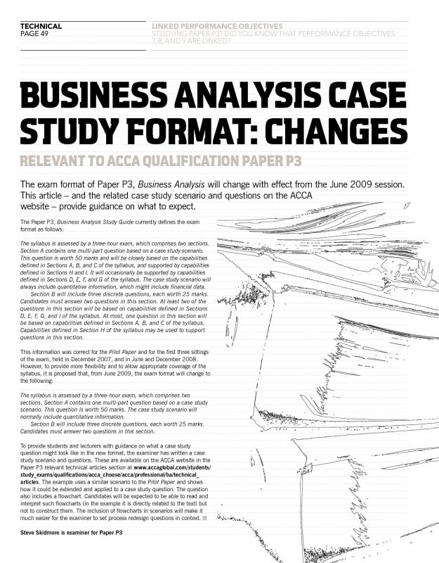 Business Case Study Template Business