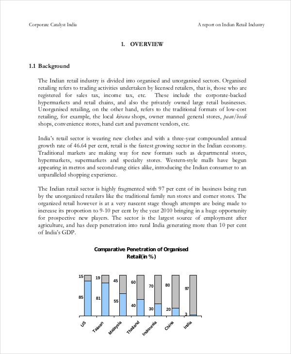 Business Description Example Template Business