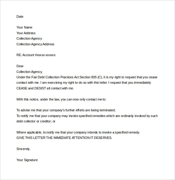 Cease And Desist Letter Harassment Template Business