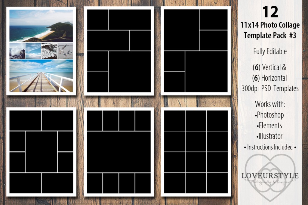 Collage Template Photoshop Template Business