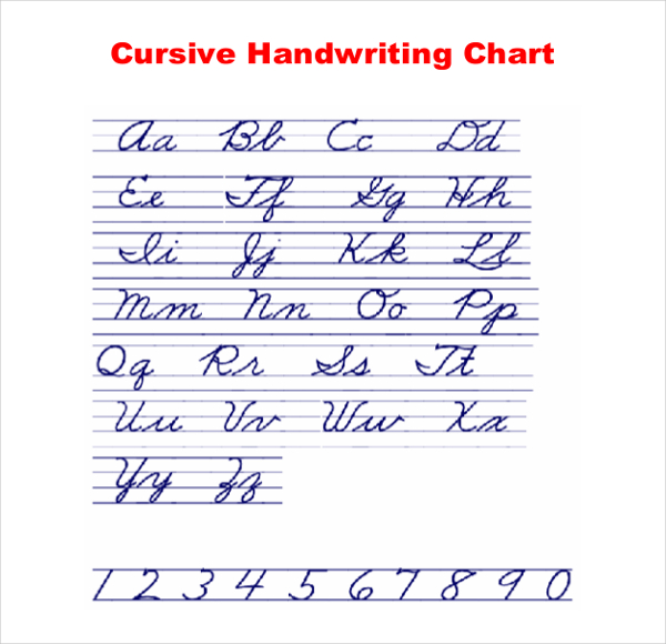 Cursive Writing Template Template Business