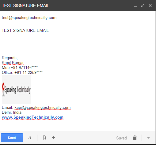Email Signature For College Student Template Business