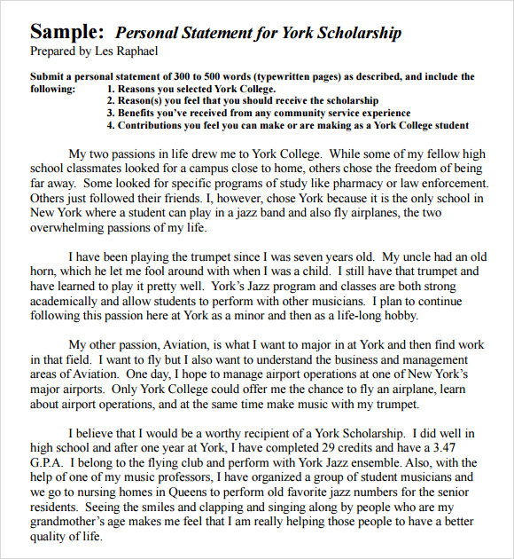 Examples Of Personal Statements For Graduate School Template Business