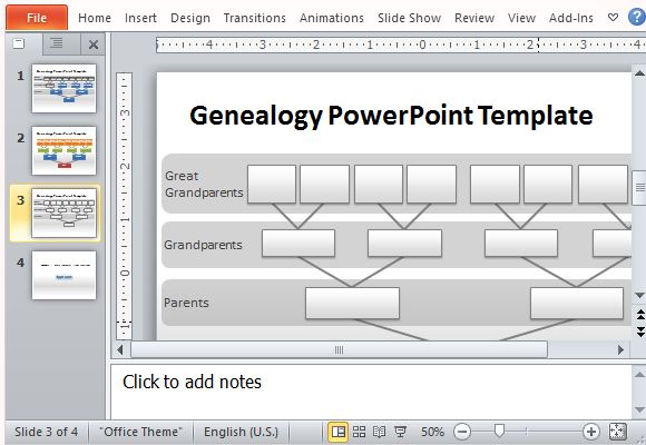 Family Tree Excel Template Business