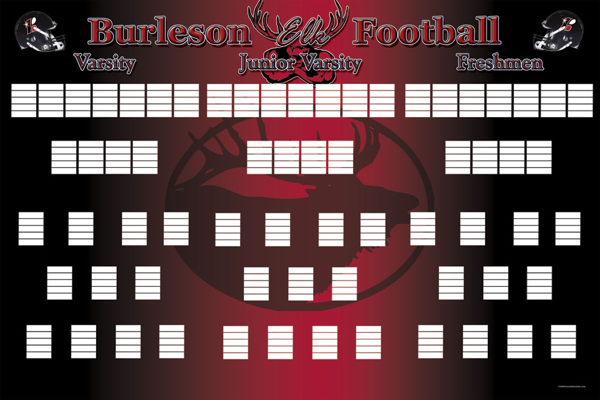 Football Depth Chart Template Template Business