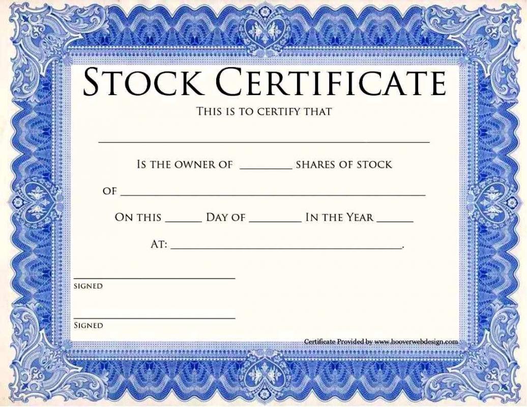 Free Printable Blank Certificates Printable Templates