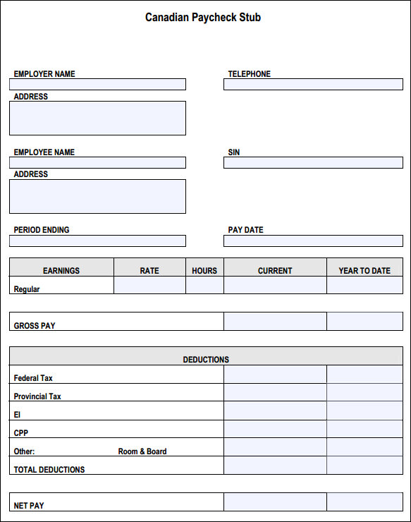 Free Printable Check Stubs Template Business