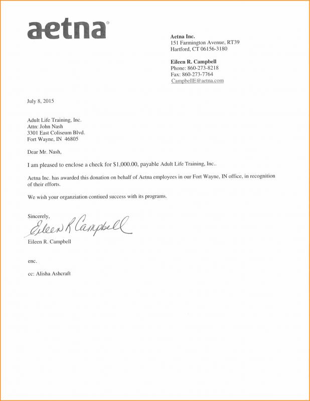 Giving Donation Letter Template Business