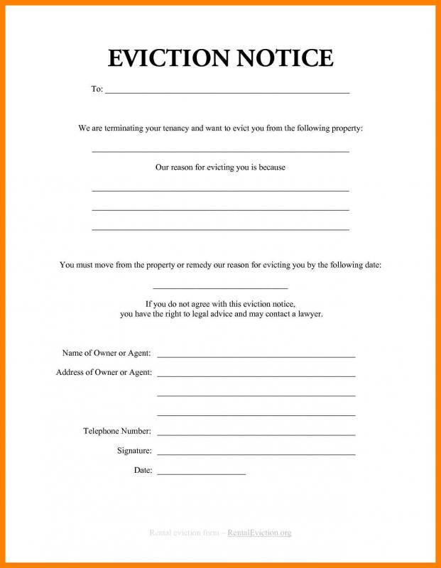 How To Write An Eviction Notice Template Business