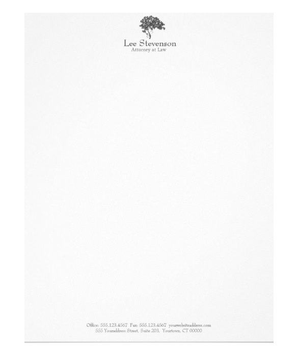 Law Office Letterhead Template Business
