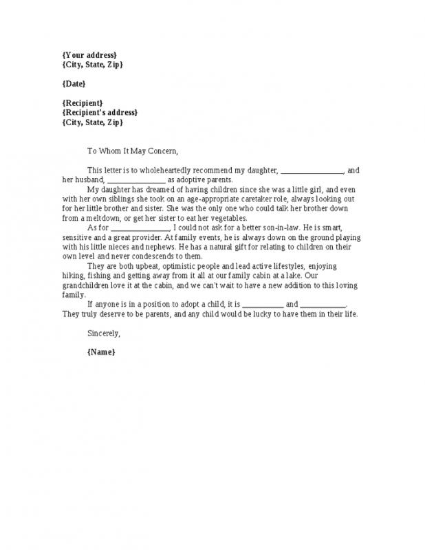Letter Of Recommendation For Babysitter Template Business