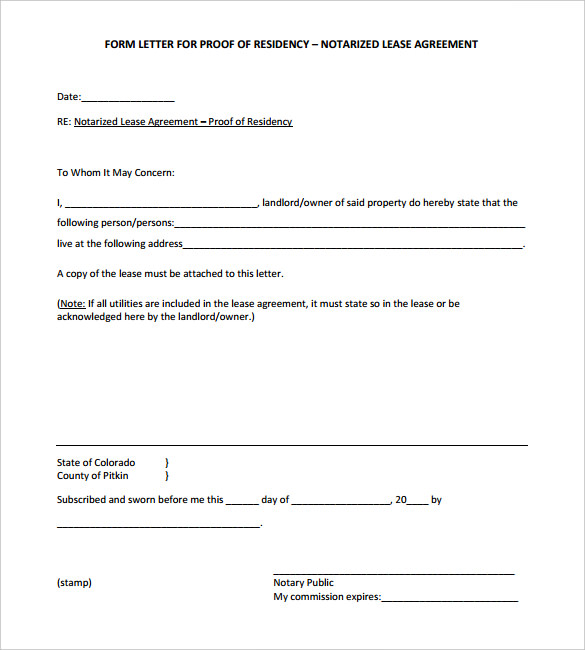 Notarized Document Template Template Business