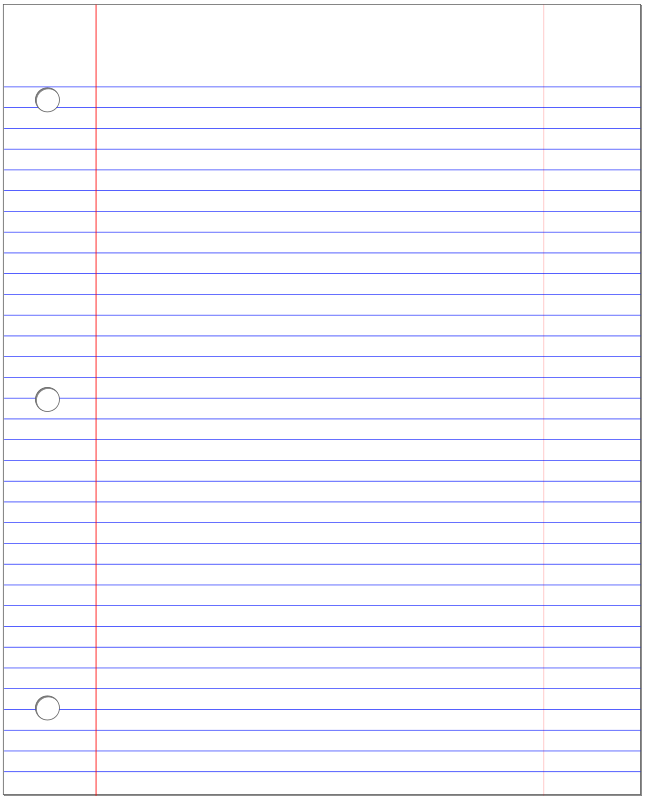 Notebook Paper Pdf Template Business