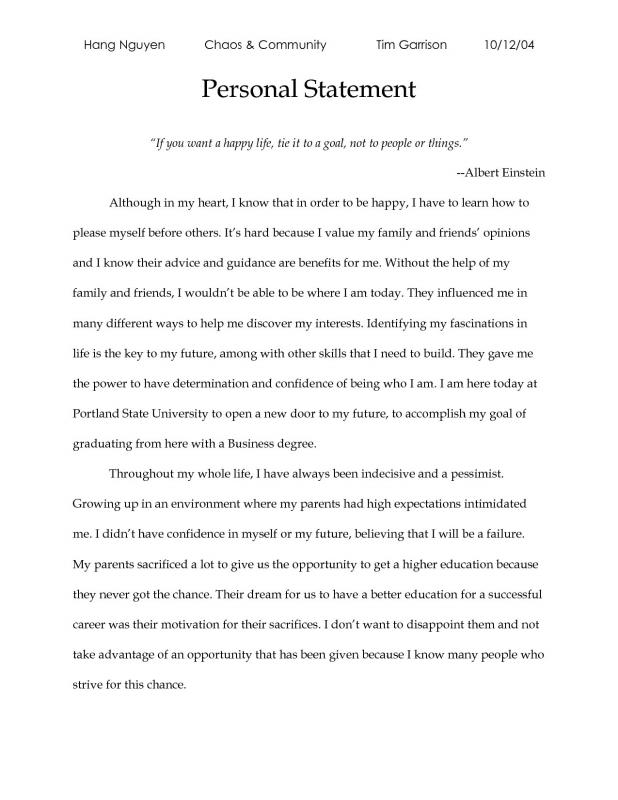 Personal Statement For Masters Sample Inprodla1961