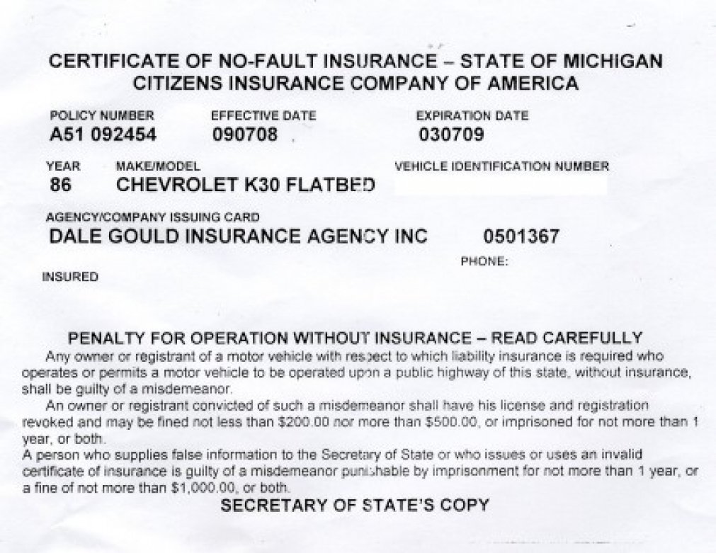 Proof Of Insurance Card Template Best Template Inspiration