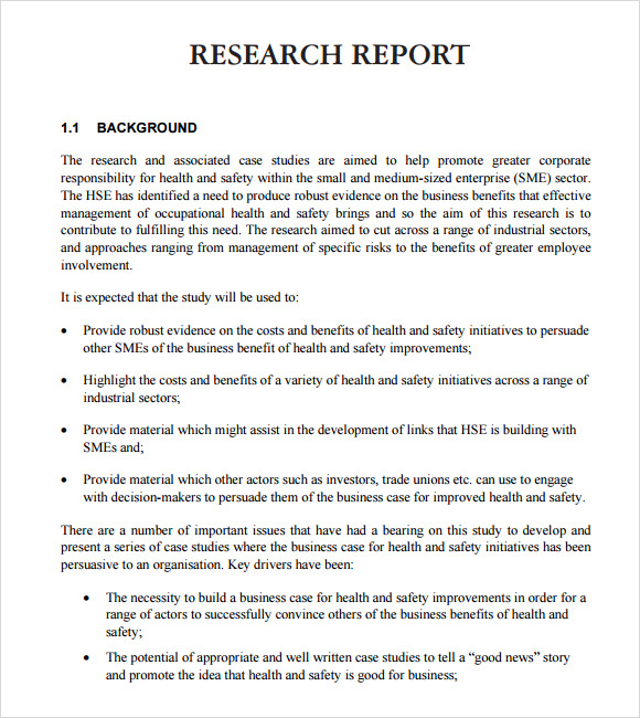  Research Report Writing Examples Example Of A Research Paper
