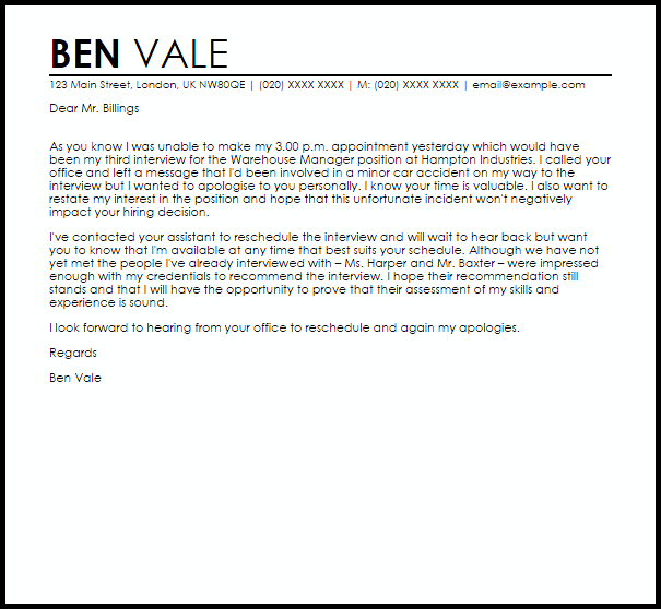 Sample Email To Hiring Manager Template Business