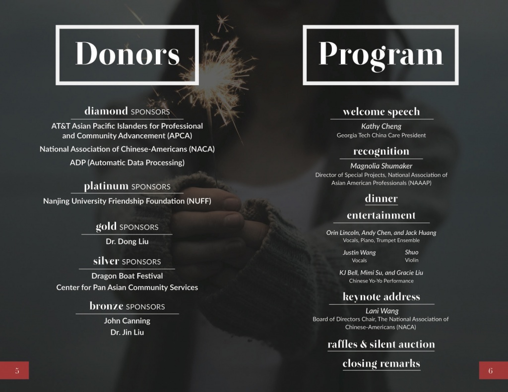 Sample Event Program Template Business