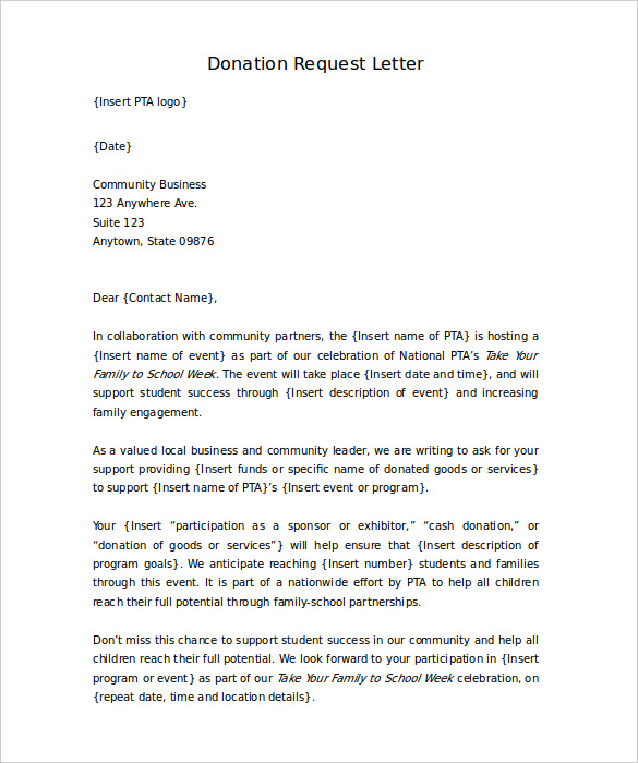 Sample Letter Asking For Donation Template Business Sample Letter Asking For Donation Template Business