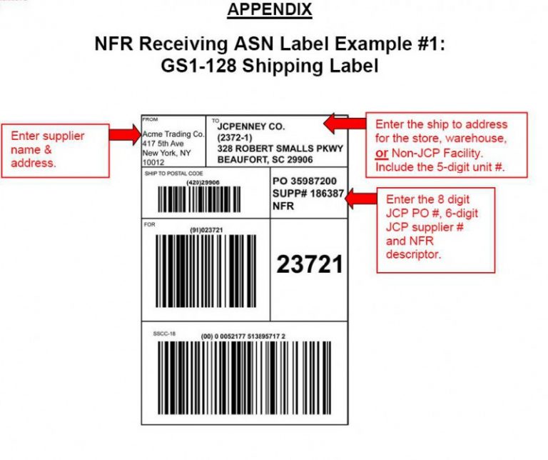 Shipping Label Example | Template Business