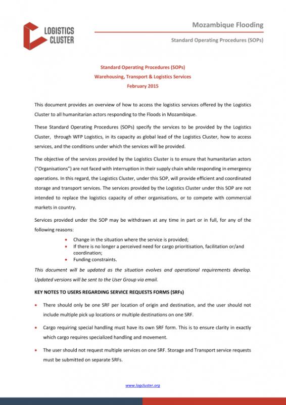 Standard Operating Procedure Examples Template Business