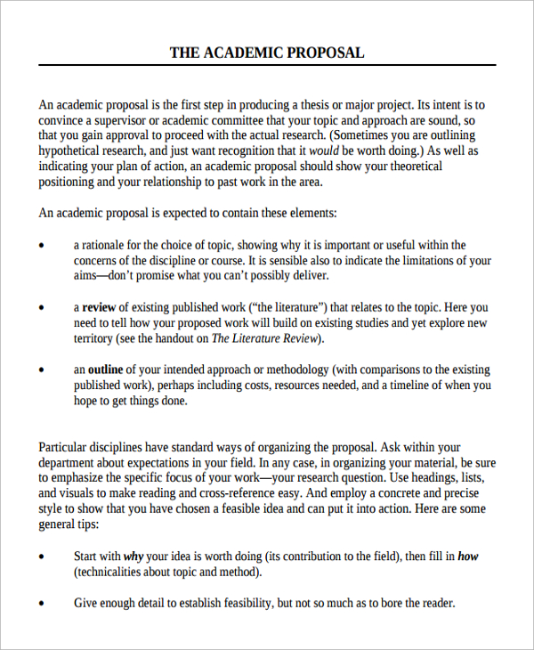 Student Project Proposal Example Template Business