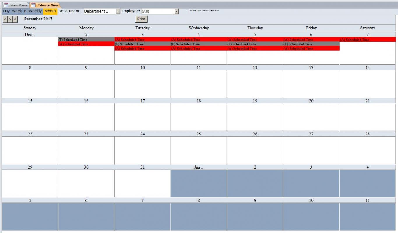 Student Schedule Template Template Business