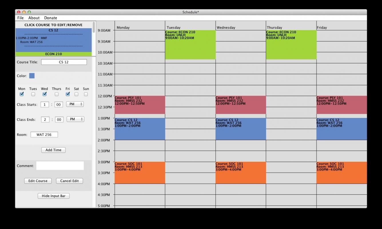 Study Schedule Maker Template Business