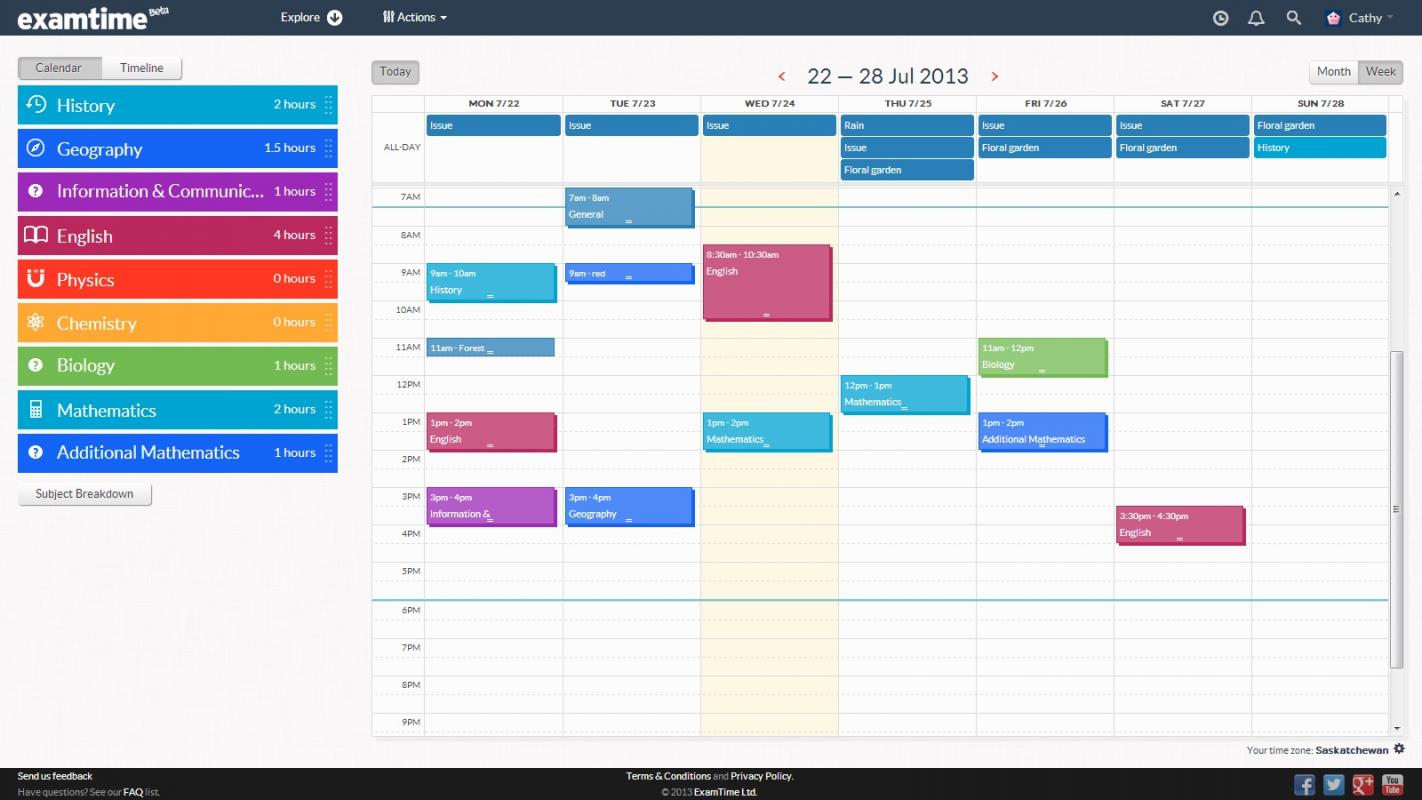 Study Schedule Maker Template Business