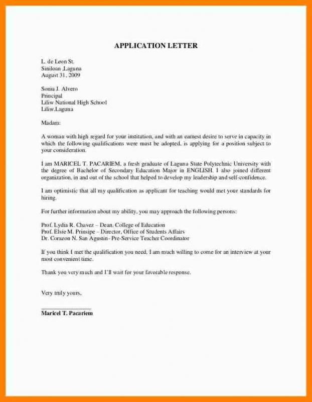 Summer Job Application Template Business