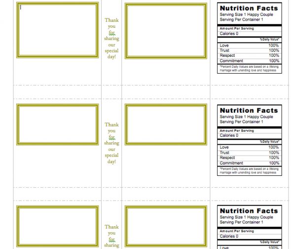Water Bottle Label Template Template Business