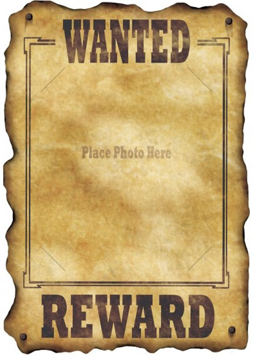 Western Wanted Poster Template Business