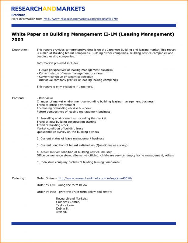White Paper Outline Template Business White Paper Outline Template Business
